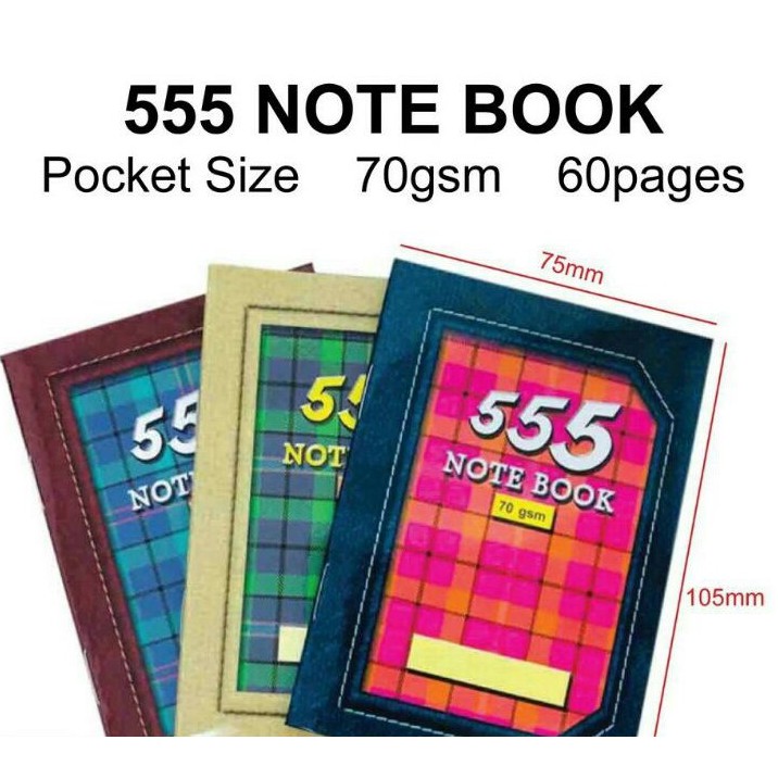 555 Captain Pocket Note Book 70gsm | Shopee Malaysia