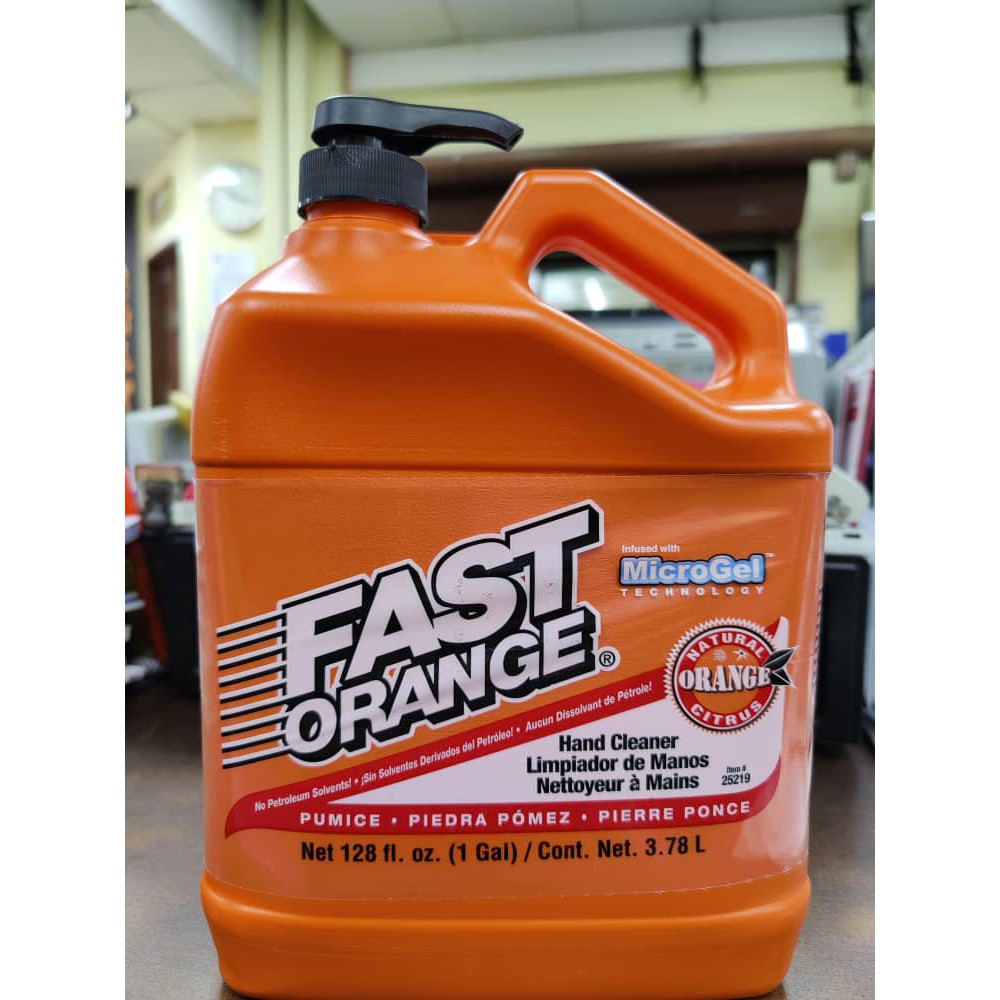 PERMATEX FAST ORANGE MICRO GEL HAND CLEANER (1 GALLON) | Shopee Malaysia