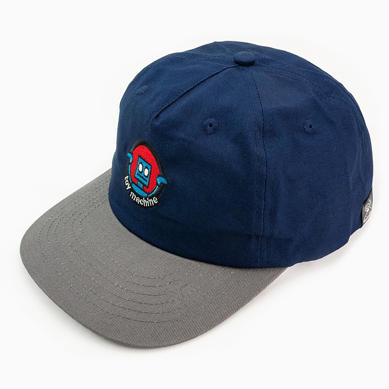 Toy Machine Robot 6 Panel Strapback- Navy Grey | Shopee Malaysia