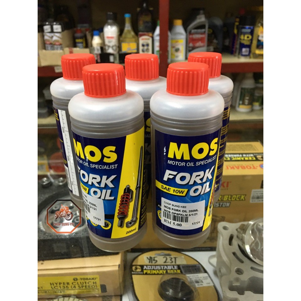 FORK OIL/MINYAK FORK HEAVY DUTY MOS 200ML Y100/Y110/LC-135/Y15/Y16/EX5 ...