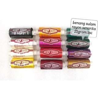 Benang sulam 1 warna Senorita 25gram 1pc | Shopee Malaysia