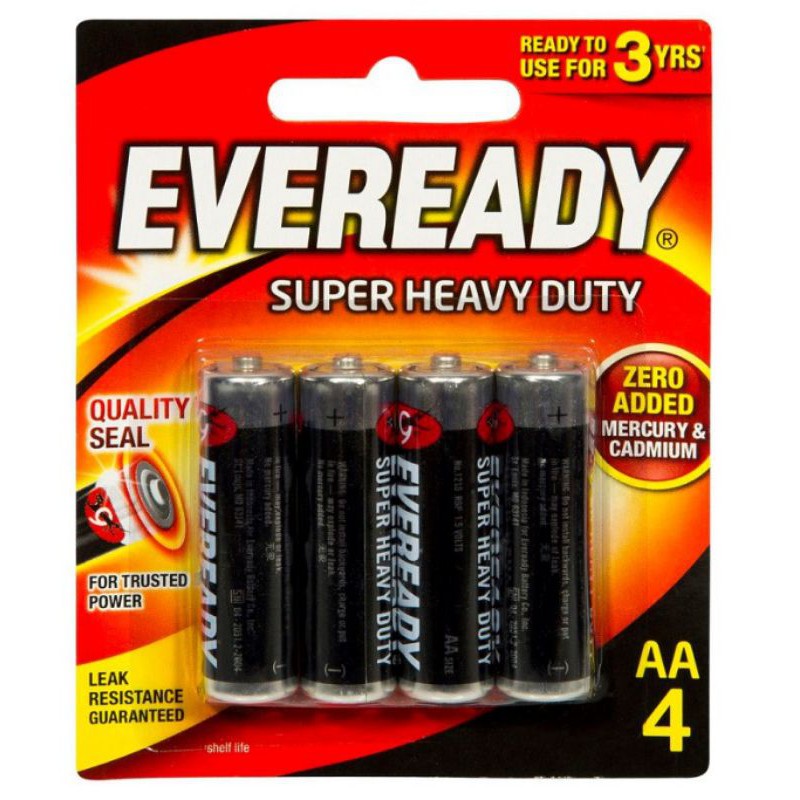 (100% ORIGINAL) EVEREADY BATTERY SUPER HEAVY DUTY AA4 | Shopee Malaysia