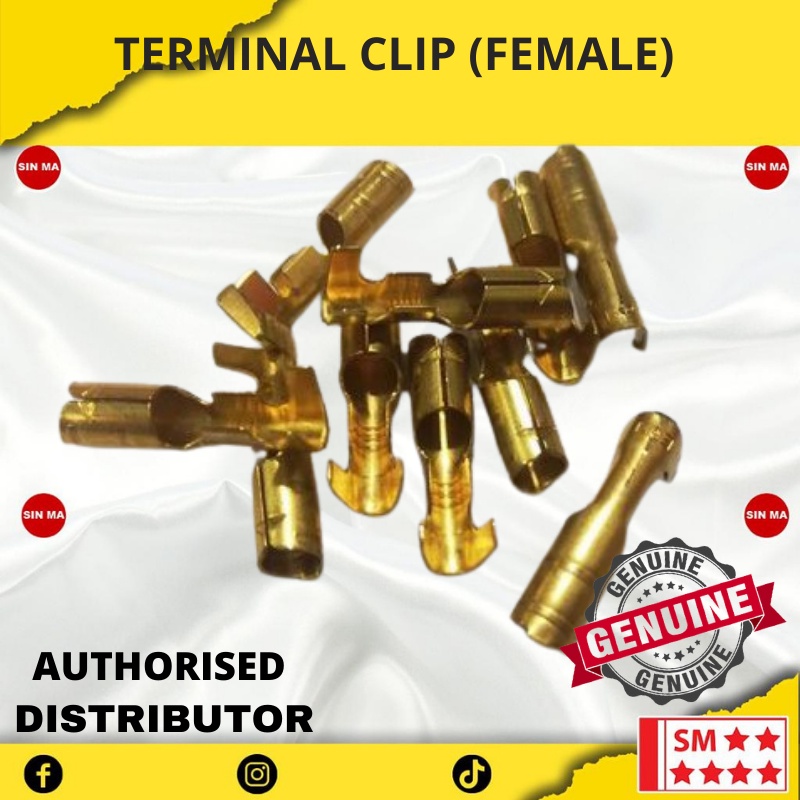 (1PCS) CABLE WIRE TERMINAL CLIP (FEMALE) M:TP-0606 (FT1972) | Shopee ...