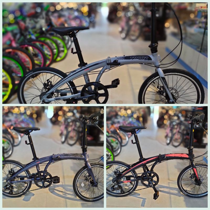FOLDING BIKE ALLOY 20 INCH TRS TOPAZ (8 SPEED) 2025 | Shopee Malaysia