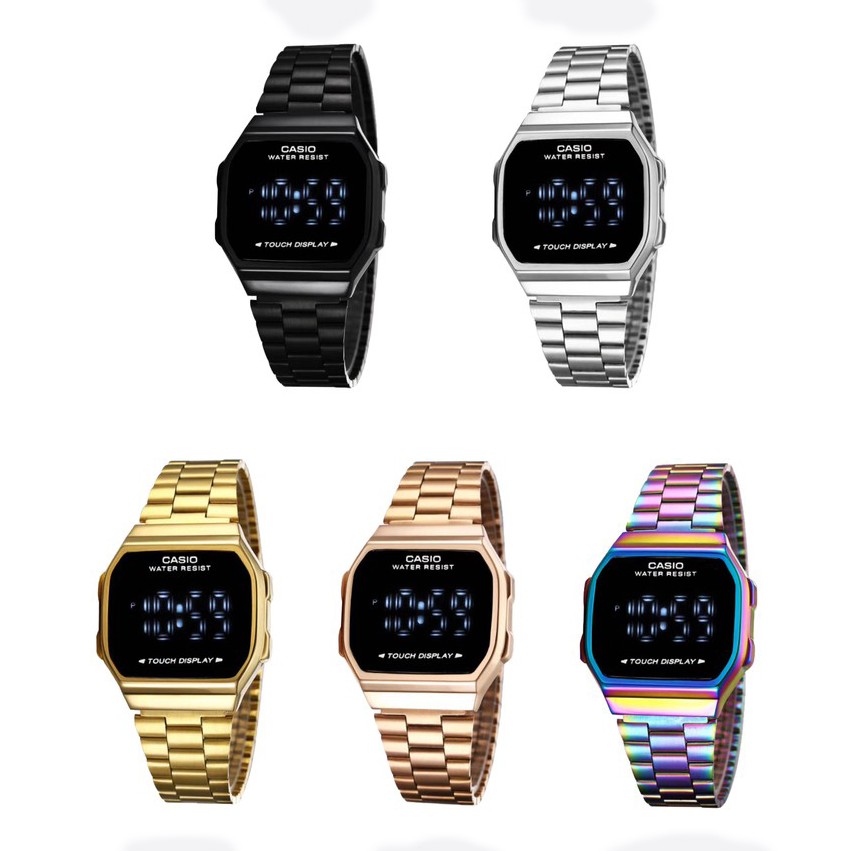 [READY STOCK] Casio Touch Screen Digital Watch Steel Watch A168 ...