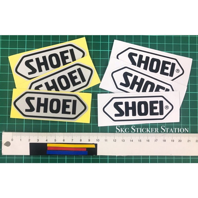 SHOEI Helmets Logo Sticker Restore (Reflective & Non Reflective Colour ...