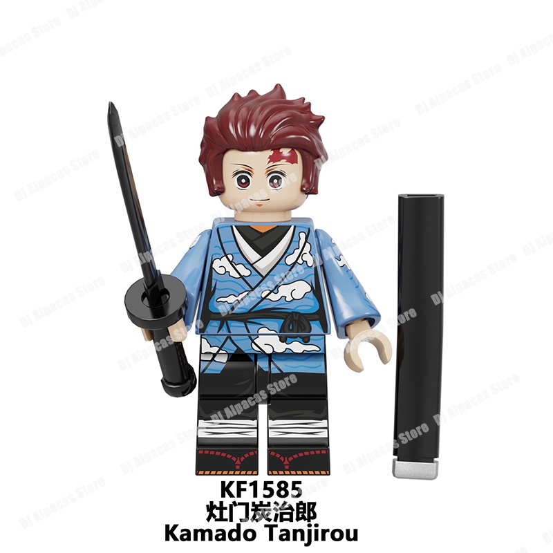 Tanjirou Nezuko Action toy Zenitsu Giyuu Figures Assemble toys Demon ...