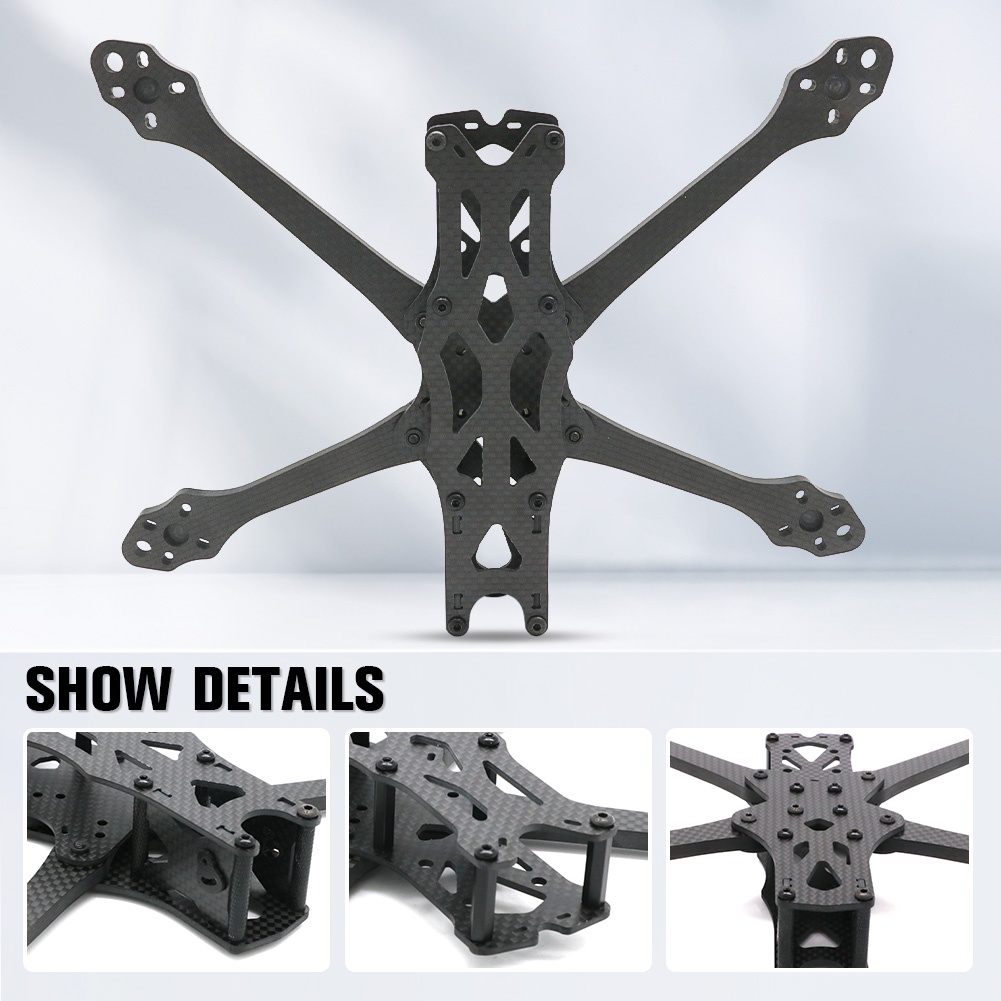 New 5" 240mm 240 5" Carbon Fiber FPV Frame Kit with 5.5mm Arms for ...