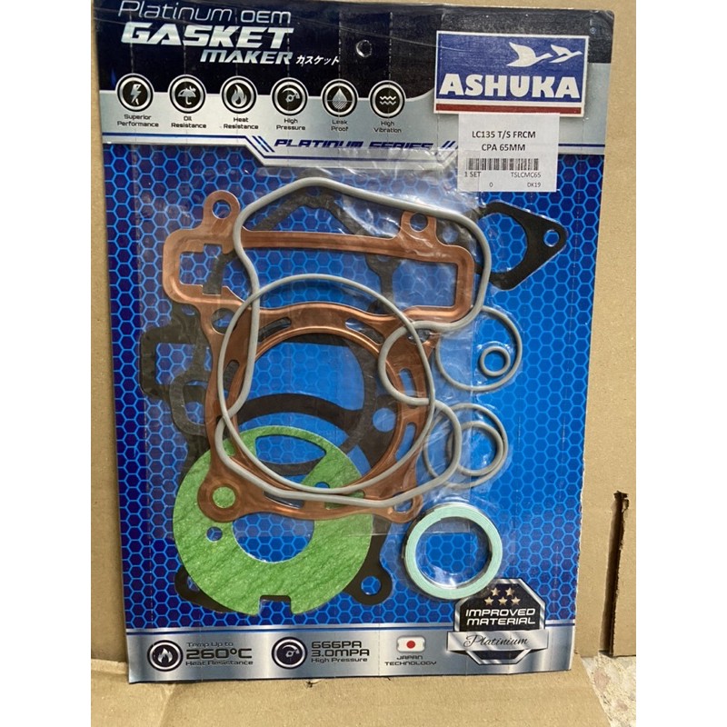 Yamaha LC135 Top Set Copper FRCM Gasket Ashuka 57/60/62/63/64/65/66/67 ...