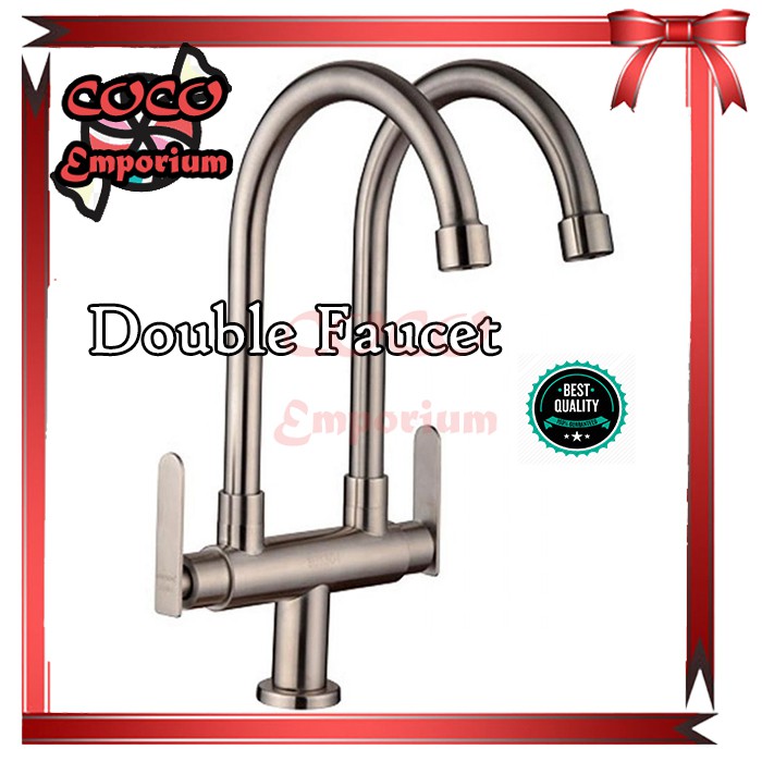 CoCo Bathroom Sink Faucet 360°Rotating SUS304 Stainless Steel Kitchen ...