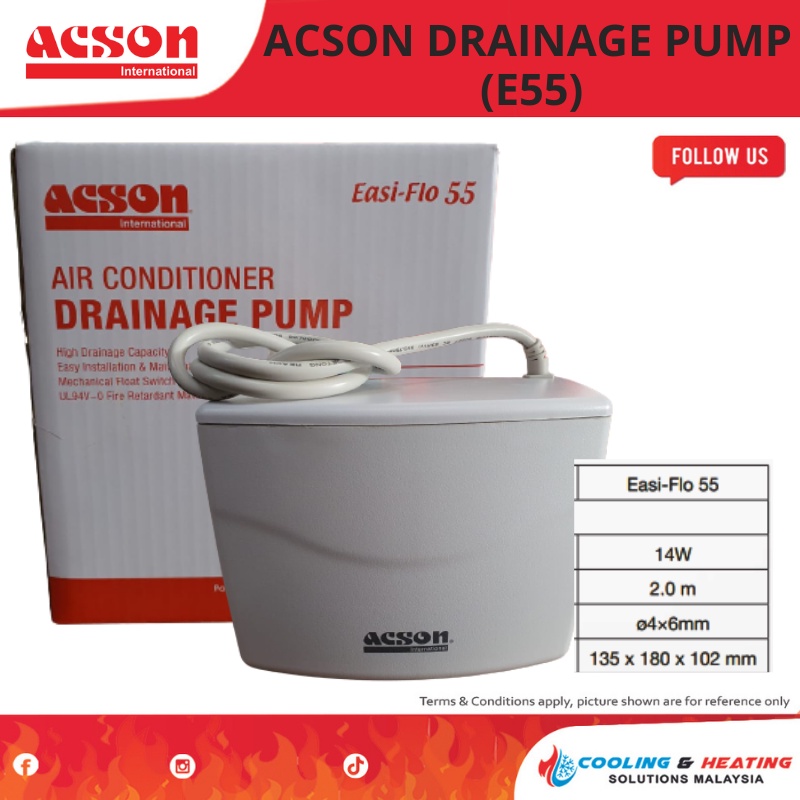 (GENUINE ACSON) ACSON AIR CONDITIONER DRAINAGE PUMP EASI-FLO 22 EASI ...