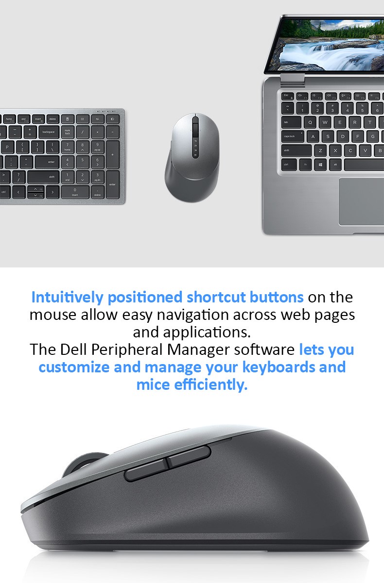 DELL Multi-Device Wireless Mouse MS5320W for student home business ...