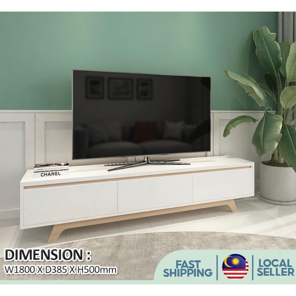 🔥FREE DELIVERY 🔥 6 Feet TV Cabinet Modernist Design Solid Board TV Rack ...