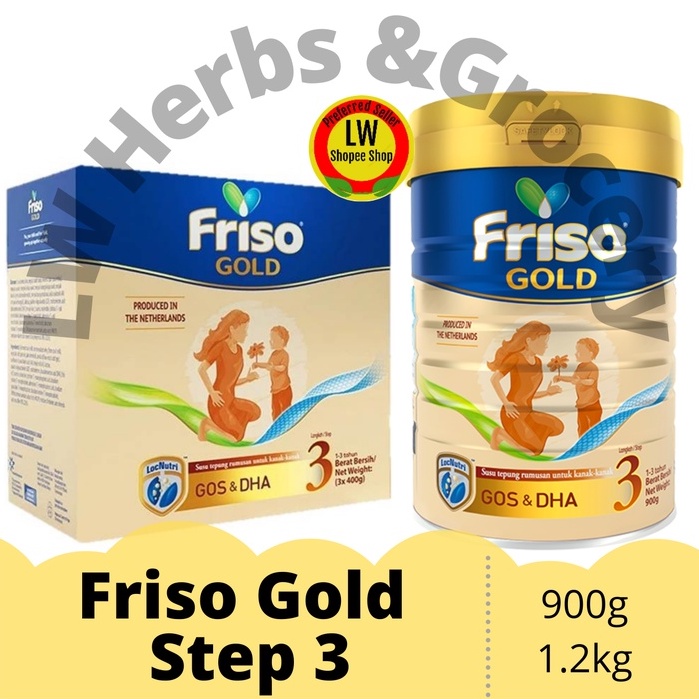 Friso Gold step 3 600g / 900g / 1.2kg | Shopee Malaysia