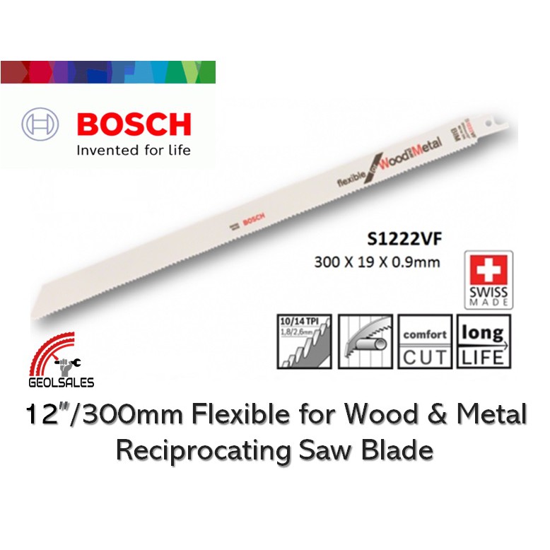 BOSCH 9-Inch / 12-Inch ( 1-Piece ) Flexible for Wood and Metal ...