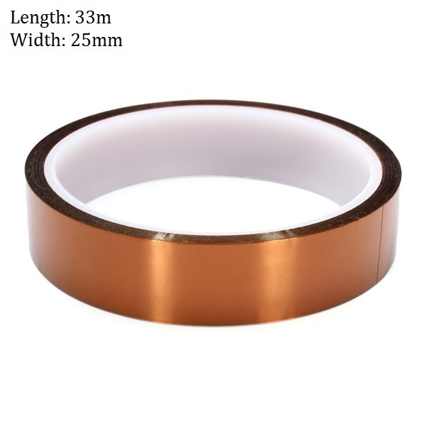 33m Kapton Tape / Goldfinger Tape High Temperature Heat Resistant ...