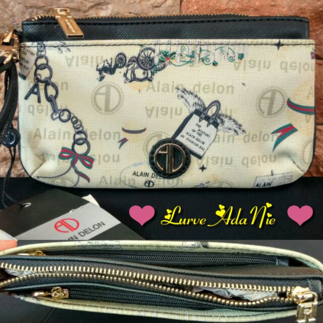 ALAIN DELON 💯 AUTHENTIC | ORIGINAL BRANDED PURSE | WALLET | WRISTLET ...