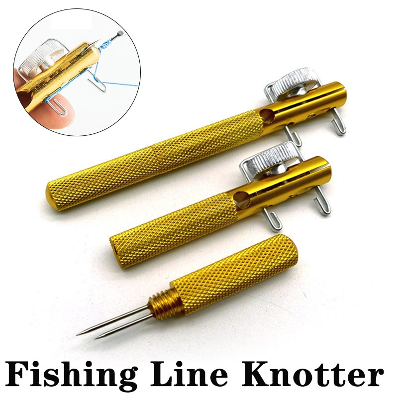 Full Aluminum Alloy Fishing Hook Knotting Tool Fishing Line Knotter Tie ...