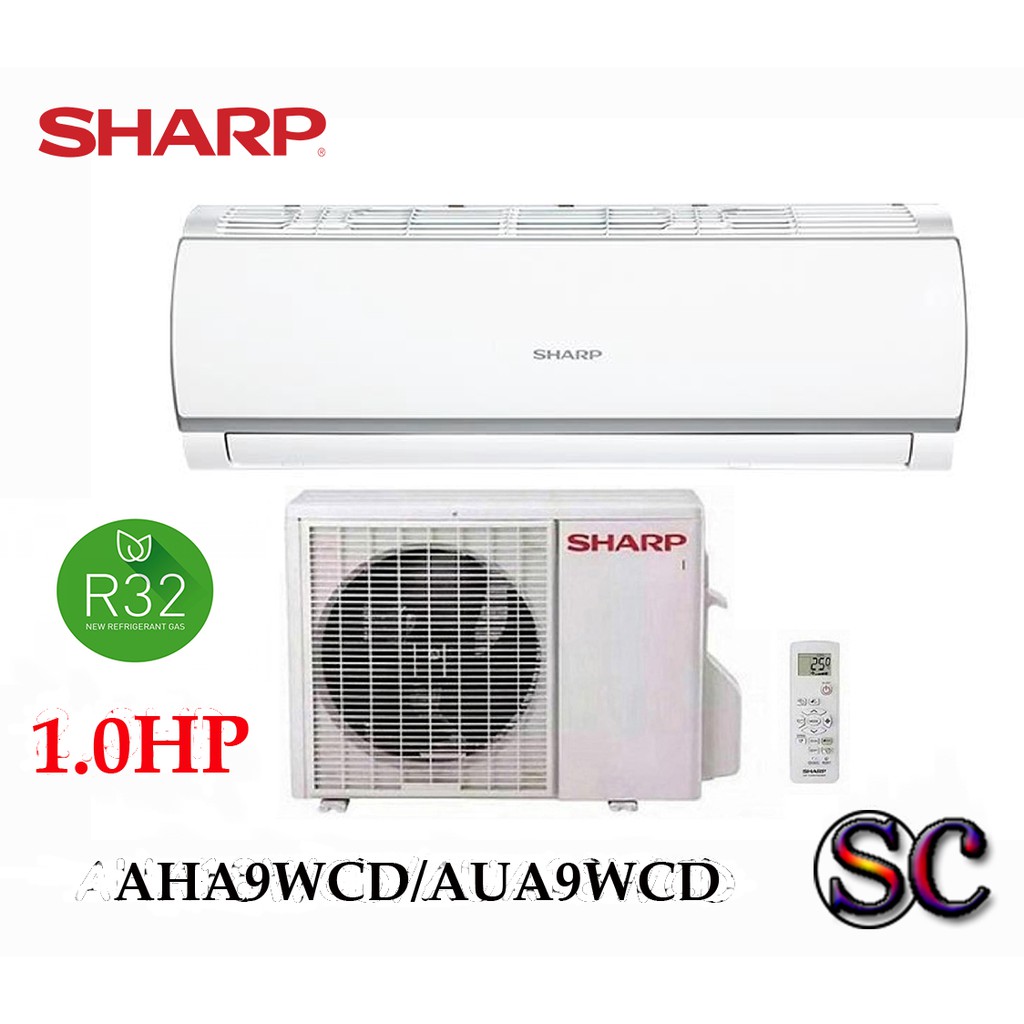SHARP 1.0HP AIR CONDITIONER AHA9WCD2 (R32) | Shopee Malaysia