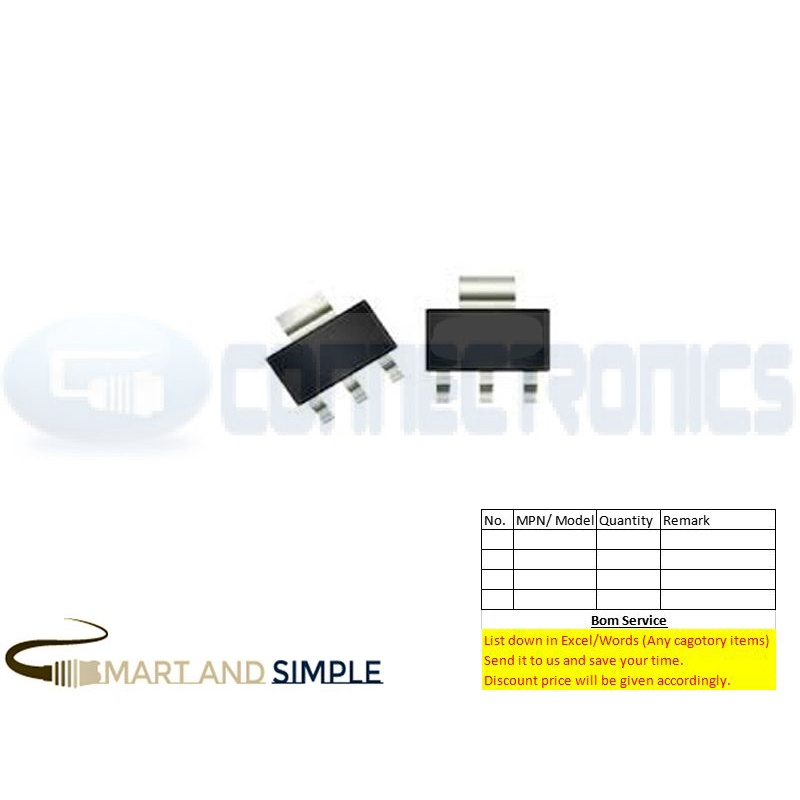 1A LOW DROPOUT VOLTAGE REGULATOR 1.2V 1.8V 2.5V 3.3V 5V ADJ SOT223 AMS1117 | Shopee Malaysia