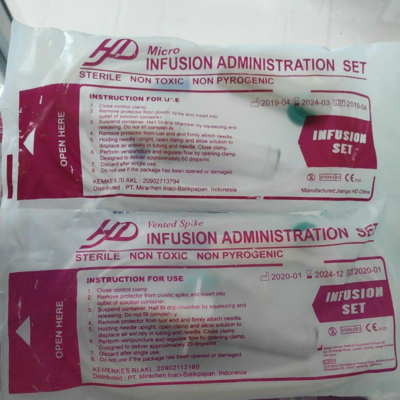 Infusion set HD infusion set For Adult Kids infusion | Shopee Malaysia