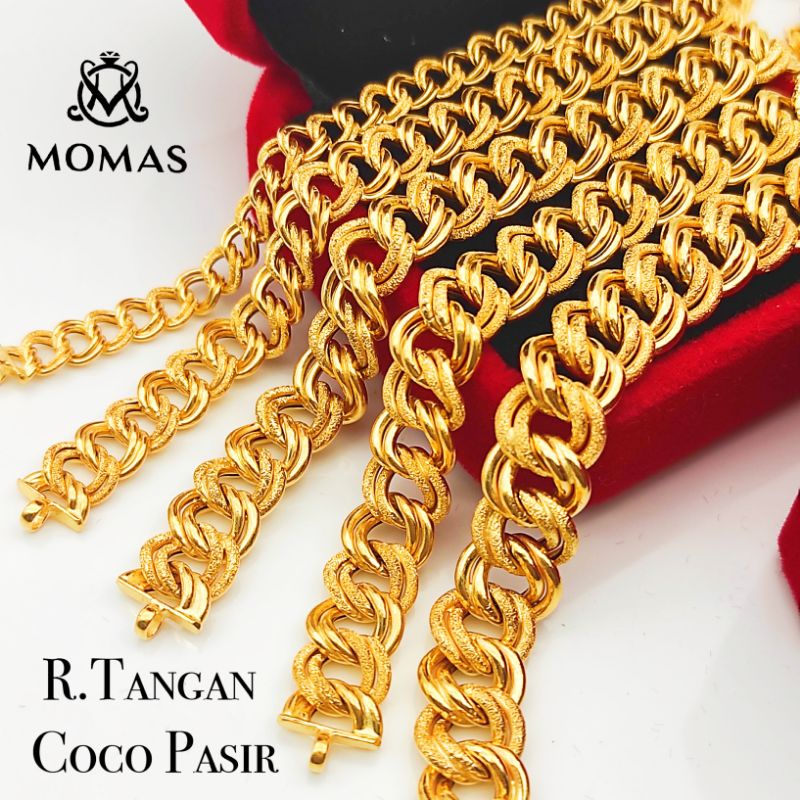 MOMAS Rantai Tangan Coco Pasir Emas 916 Tulen Rantai Tangan Coco Emas 916 Rantai Tangan Emas 916 ...