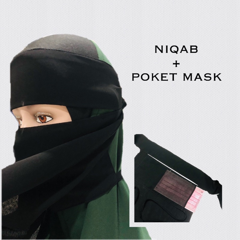 Niqab + poket mask by FR collection | Shopee Malaysia