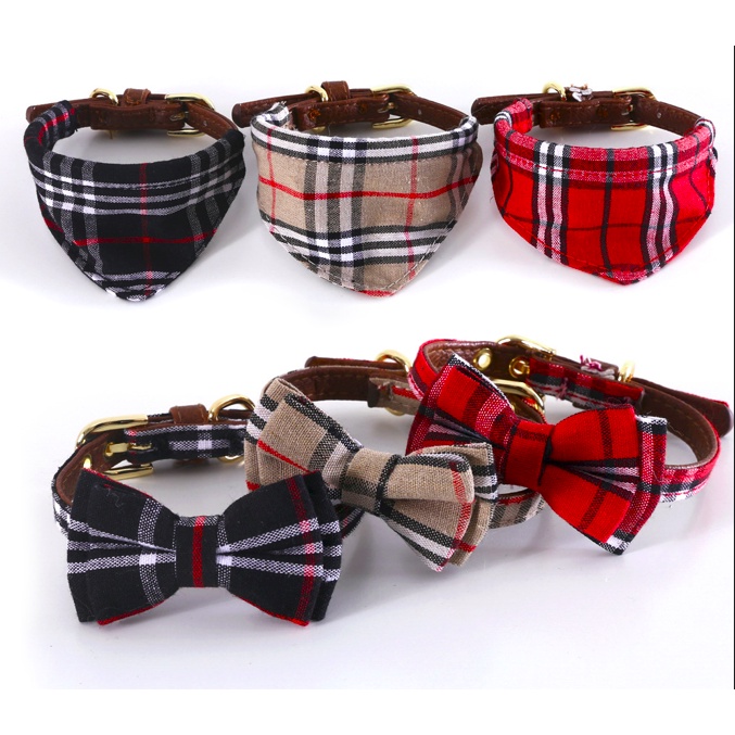 [Ready Stock]Selendang Segi Tiga & Bowtie PU Kucing I Pet Cat Dog ...