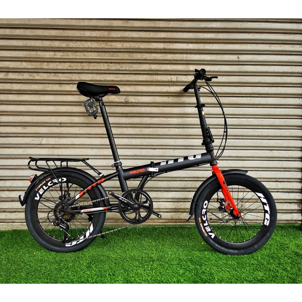 [Brand HTG{Model Velcro}] Siap Pasang 100% !!! 20" Folding Bike/ Lipat ...