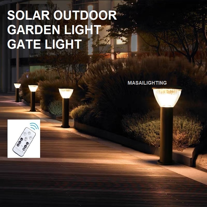 IP65 Lampu Solar Outdoor Waterproof LED Gate Light Lampu Solar Rumah ...