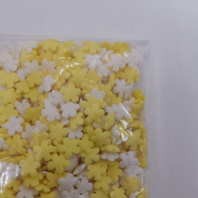 Flower Blossom Yellow White Sprinkle Mix | Shopee Malaysia