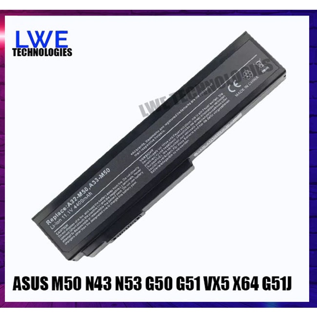 ASUS M50 N43 N53 G50 G51 VX5 X64 G51J Laptop Battery | Shopee Malaysia