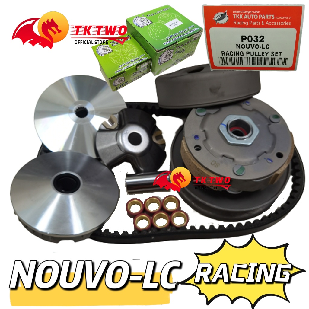 (P032) NOUVO LC PULLEY RACING 8G REAR PULLEY FRONT PULLEY WITH TIMING ...