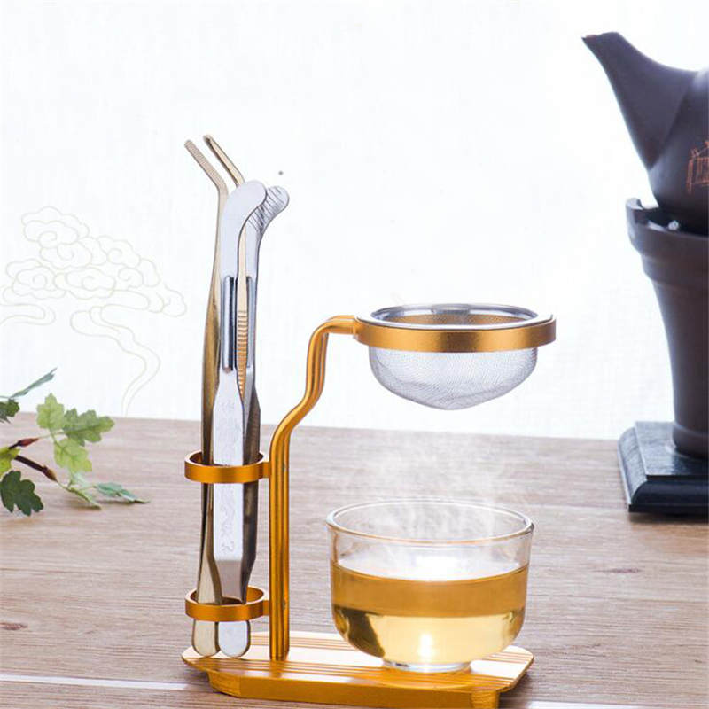 Tea Filter Stand Rack Stainless Steel Manual Pour Over Drip Coffee ...