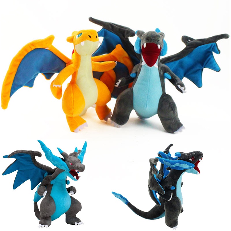 23CM Pokemon Mega Evolution X & Y Charizard Plush Toys Soft Stuffed ...