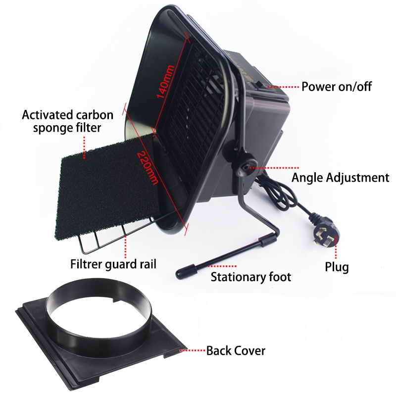 Solder Smoke Absorber Soldering Iron Work Soldering Smoking Fan with ...