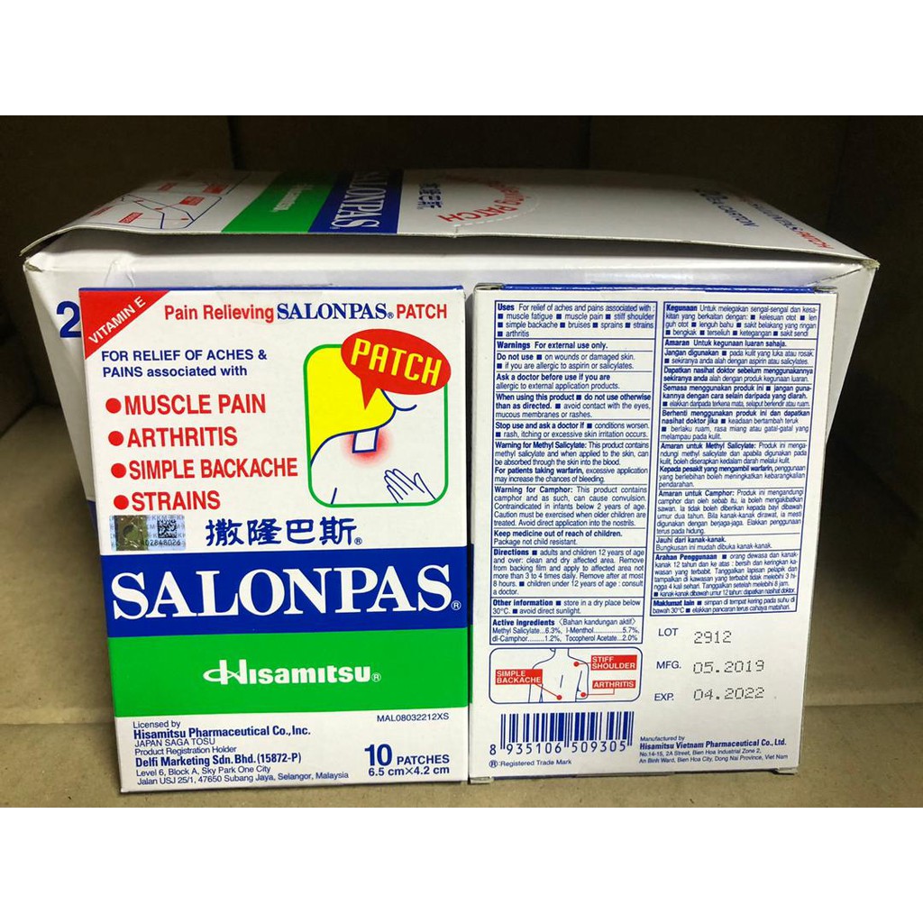 Salonpas (10sheet/box) | Shopee Malaysia