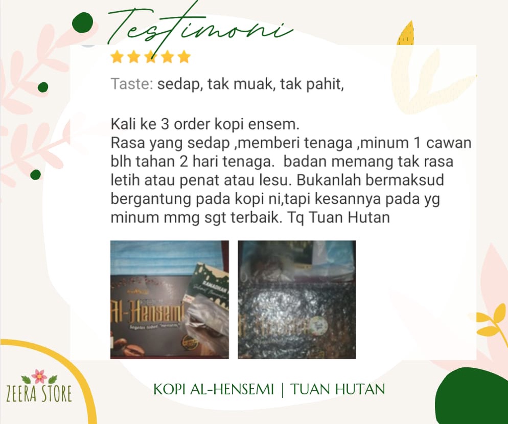 [Tuan Hutan] Kopi Al-Hensemi Version 3 Tongkat Ali Ubi Jaga Madu Hutan [READY STOCK] | Shopee ...