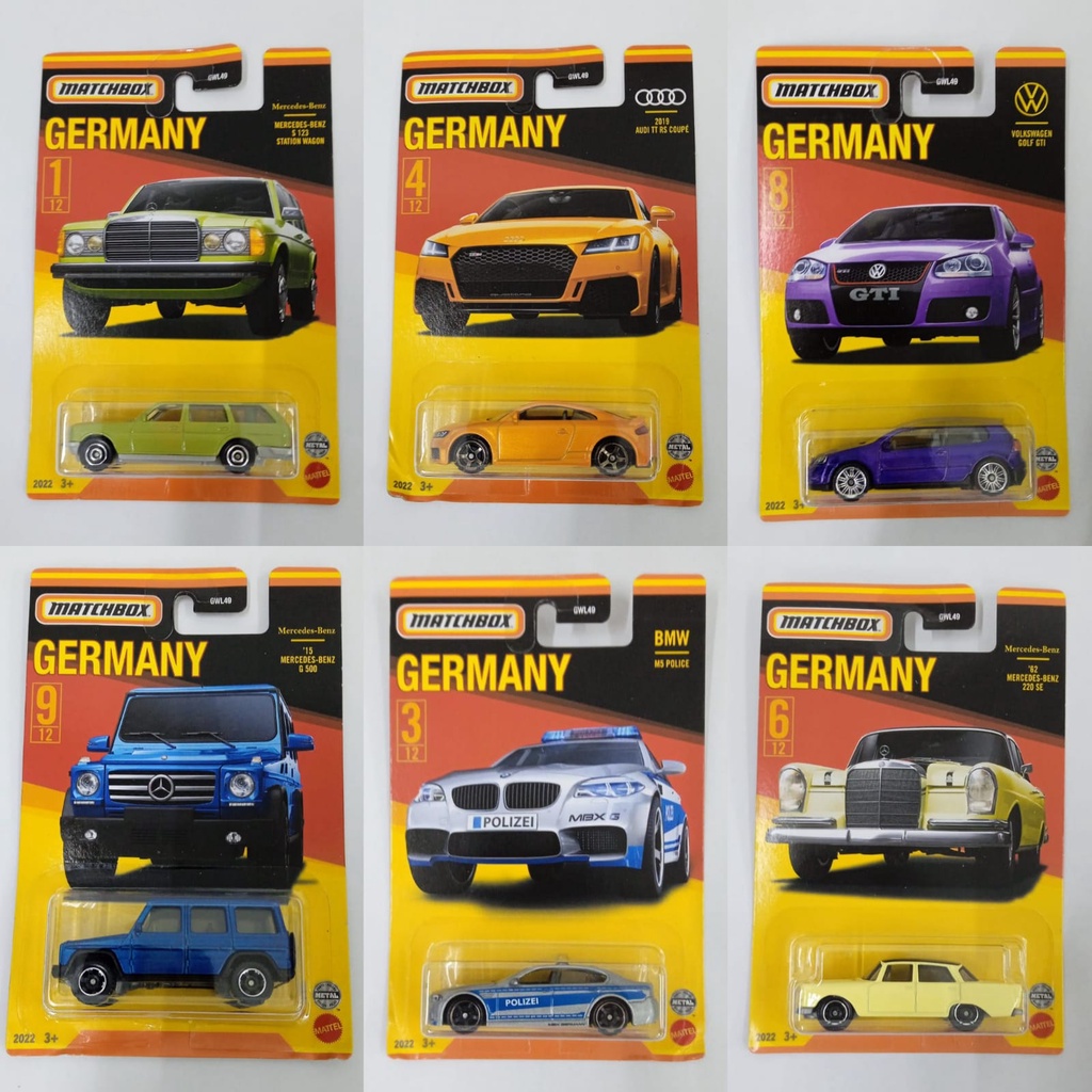UNGU HIJAU Matchbox Germany SET | 62 Mercedes Benz 220 SE | 15 Mercedes ...
