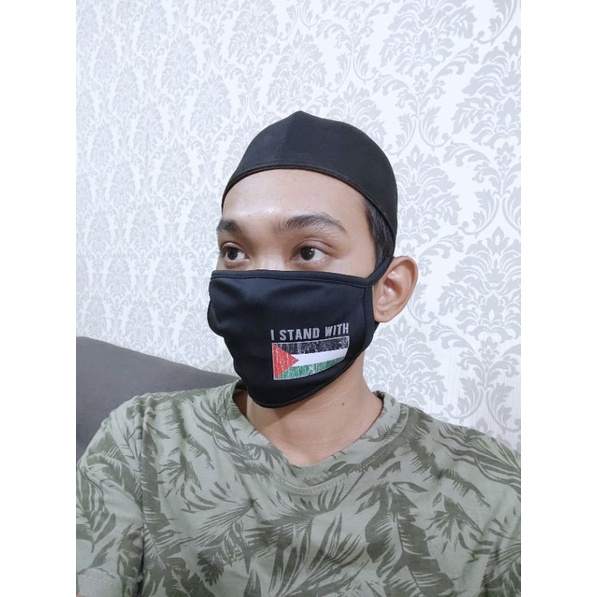 Fabric Face Mask/Palestine Face Mask/Design I Stand With Palestine ...