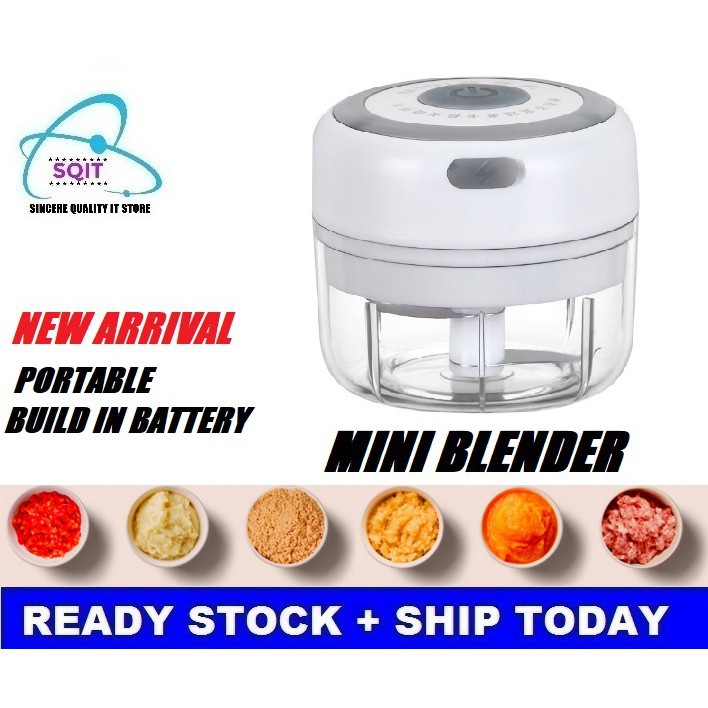 blender!blender juice! CAPSULE PORTABLE rechargeable CUTTER Chopper ...