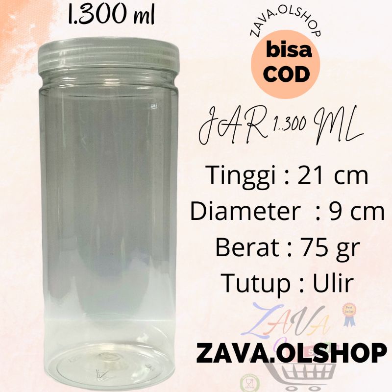 TUBE JAR 1,300ml JAR/ PLASTIC JAR (Contents 30 pcs) | Shopee Malaysia