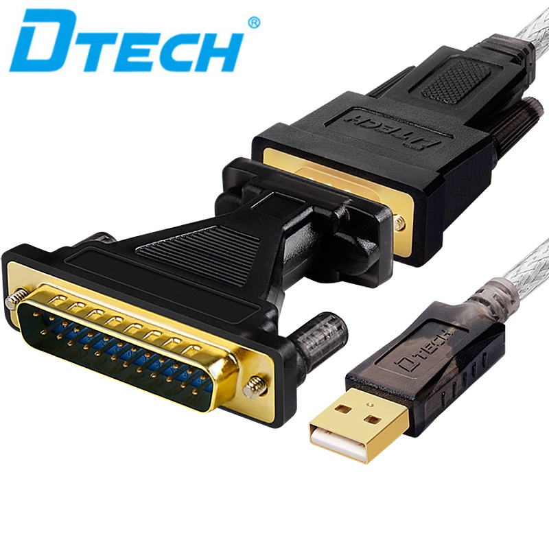 DTECH USB to RS232 serial convertor cable with DB9 to DB25 adapter ...