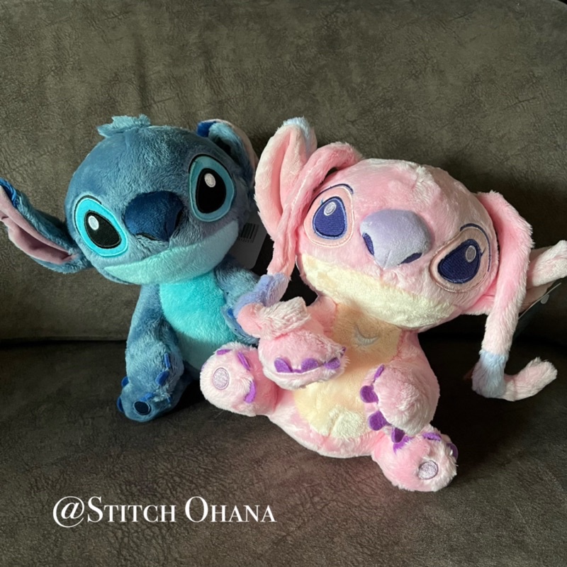 Disney Stitch and Angel Couple Plush Toy 100% Authentic 正品迪士尼史迪奇与安琪情侣公仔 ...