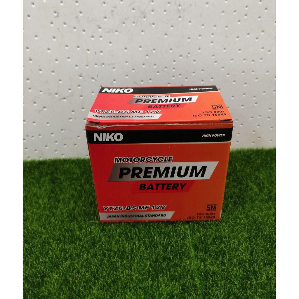 NIKO BATTERY YTZ6-BS MF 12V/ BATERI MOTOR FOR RS 150, HONDA PCX, HONDA VARIO | Shopee Malaysia