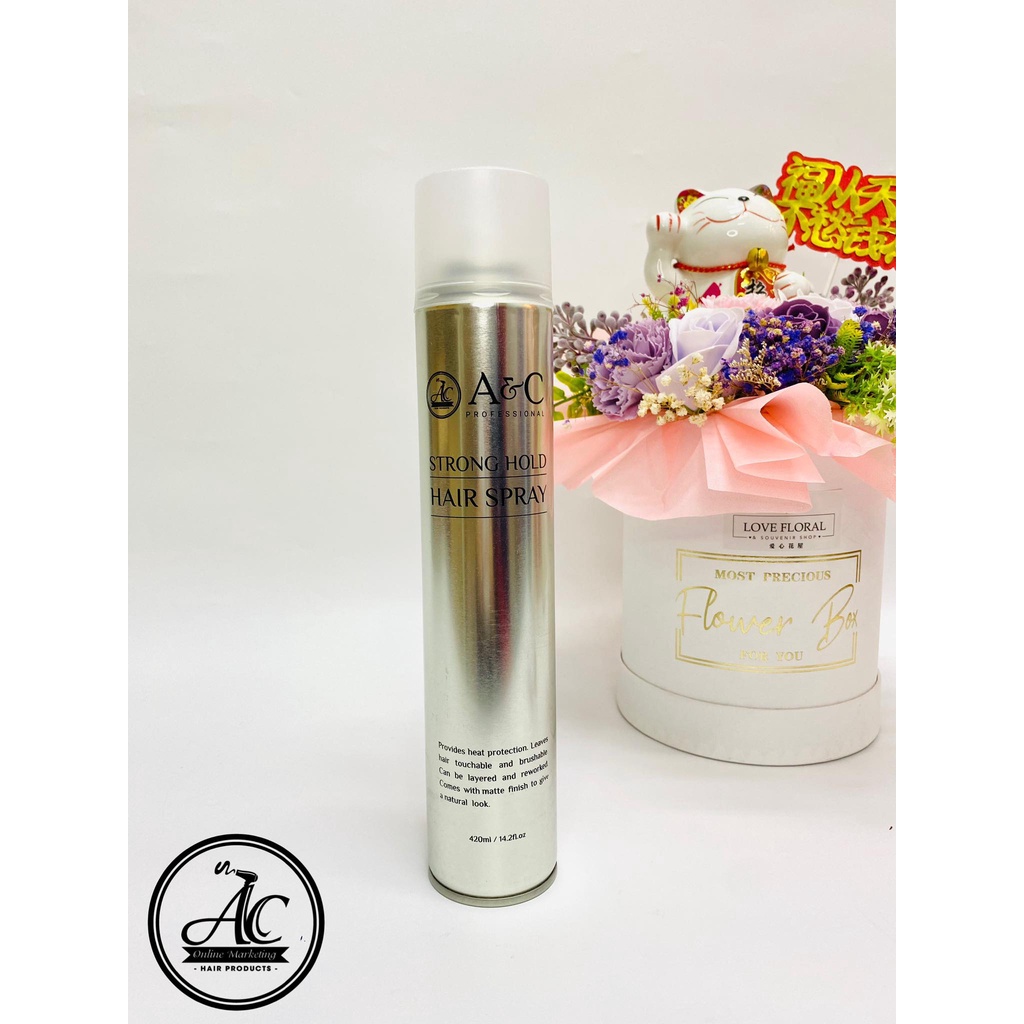 A&C Professional Strong Hold Hair Spray 420ml *Ready Stock In Malaysia *(For West Malaysia Only ...