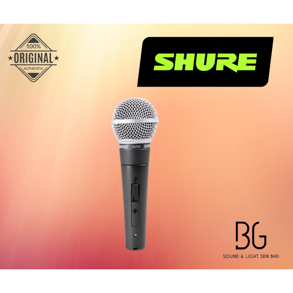 shure Shure SM58S Cardioid Dynamic Vocal Microphone with On/Off Switch | Shopee Malaysia