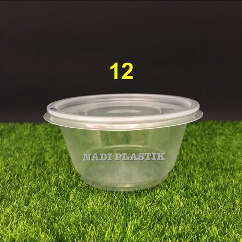C10, C12 & C16 Round Disposable Plastic Food Container - Bekas Makanan ...