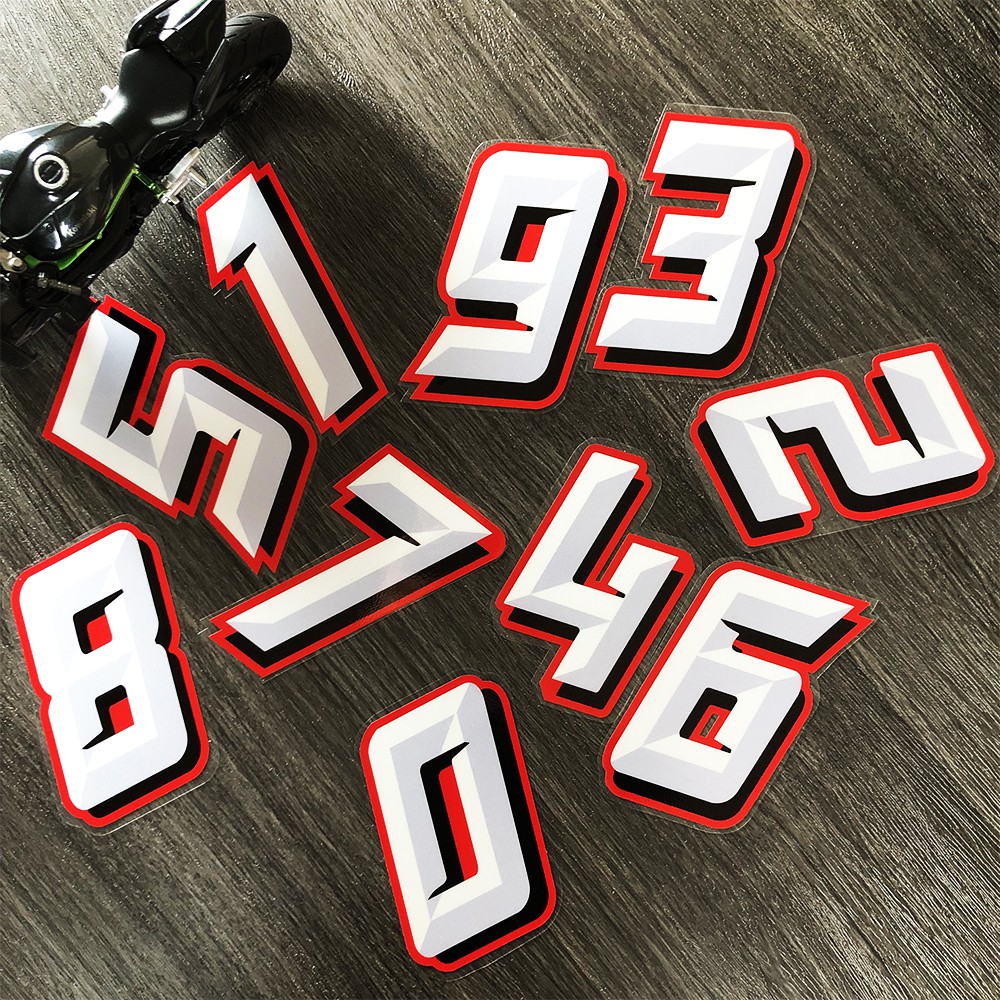 Reflective Motorcycle Modified Superbike Motogp Motorcycle Number ...