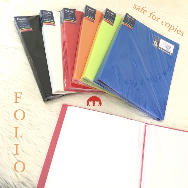 Display Book Folio 60 Pockets BANTEX - Clear Holder for Storing ...
